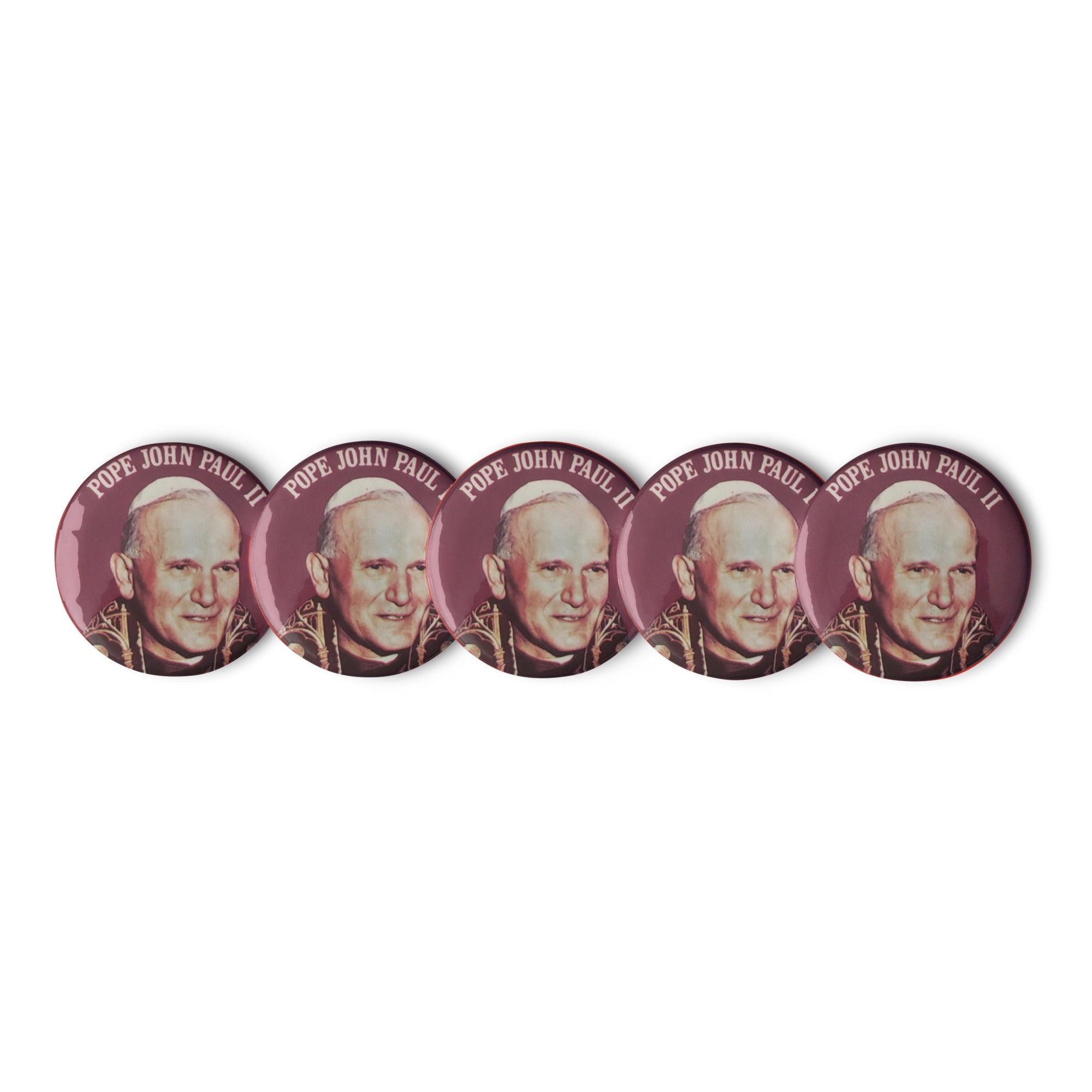 Pope St. John Paul II Buttons 5pk – Gods Inspiration Cafe